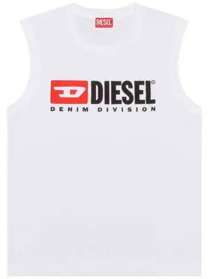 DIESEL® T-isco-div Cotton Tank Top - White
