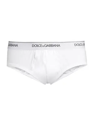 Dolce & Gabbana Men's 2-Pack Brando Briefs Set - Black  - Optic White