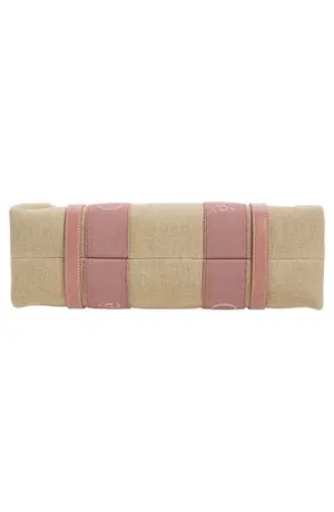 Chloé Medium Woody Linen Canvas Tote - Nougat