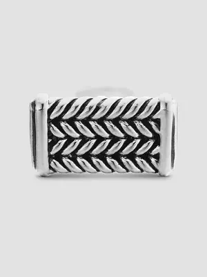 David Yurman Chevron Cufflinks In Sterling 22.8mm - Silver