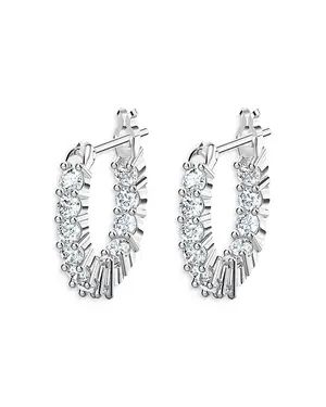 SWAROVSKI Matrix Mini Hoop Earrings - White