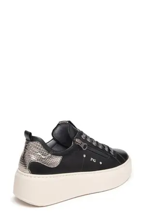 NEROGIARDINI Platform Wedge Sneakers - Black
