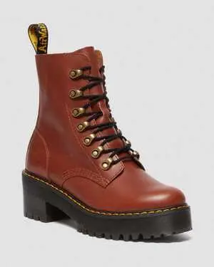 Dr. Martens Leona Farrier Leather Heeled Boots