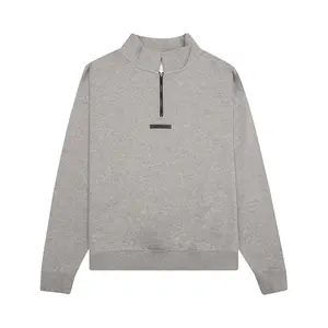 Fear Of God Mockneck Half Zip - Grey