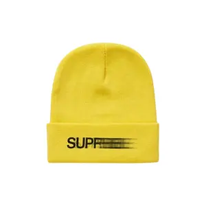 Supreme Supreme Motion Logo Beanie Yellow