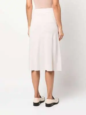 YVES SALOMON Flared Knitted Skirt