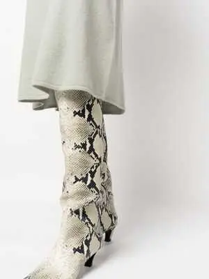 YVES SALOMON Flared Knitted Skirt