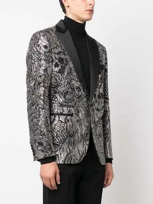 Philipp Plein Lord Fit Tattoo Blazer