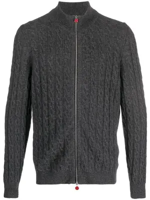 Kiton Cable-knit Cashmere Jacket
