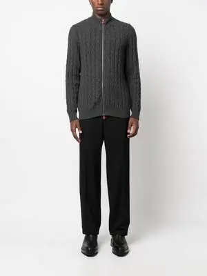Kiton Cable-knit Cashmere Jacket