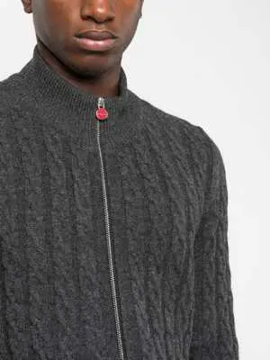 Kiton Cable-knit Cashmere Jacket