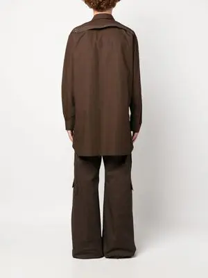Rick Owens Spread-collar Oversize Shirt