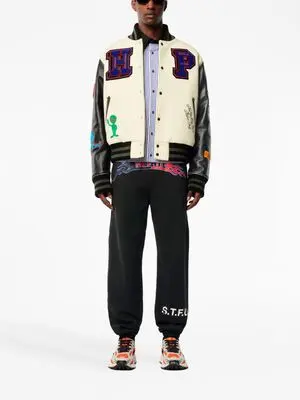 Heron Preston Varsity Bomber Jacket - Neutrals