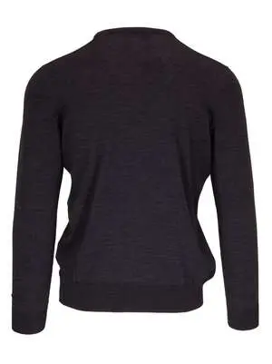 Kiton Round-neck Wool Jumper - Grey