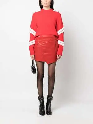 Zadig&Voltaire Junko Cuir Leather Miniskirt