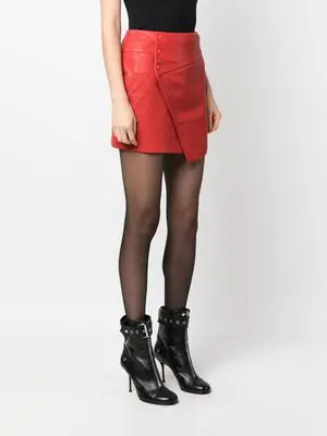 Zadig&Voltaire Junko Cuir Leather Miniskirt