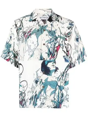 Wacko Maria X Ghost In The Shell Graphic-Print Shirt - White