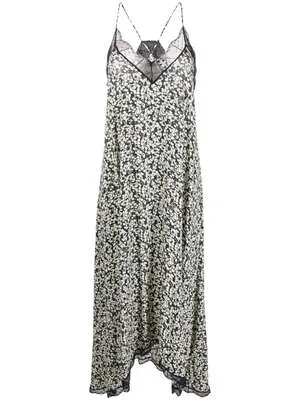 Zadig&Voltaire Floral-print Midi Dress - Neutrals