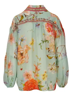 Camilla Floral-print Silk Blouse