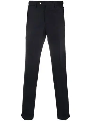 PT TORINO Mid-rise Tailored Trousers - Blue