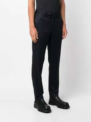 PT TORINO Mid-rise Tailored Trousers - Blue