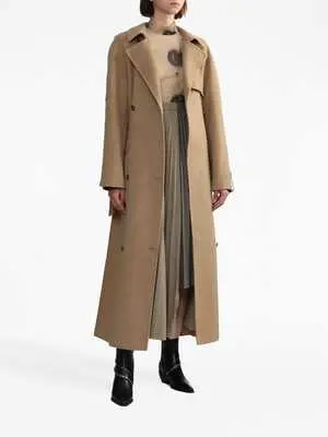 Rokh Button-detailed Double-breasted Maxi Coat