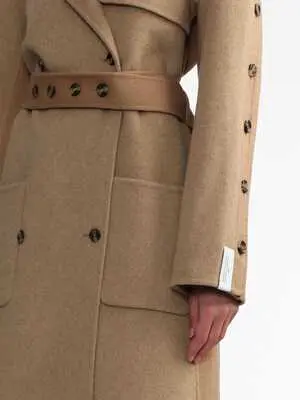Rokh Button-detailed Double-breasted Maxi Coat