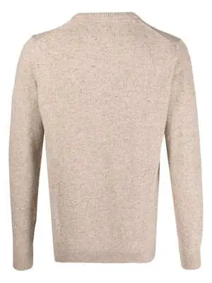 Barbour Mélange-effect Crew-neck Jumper - Neutrals
