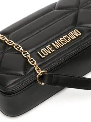 Moschino Kaleidoscope Quilted Leather Shoulder Bag