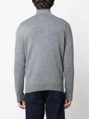 FAY Mock Neck Wool Sweater