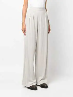 Fabiana Filippi Pleated Wool Trousers - Neutrals