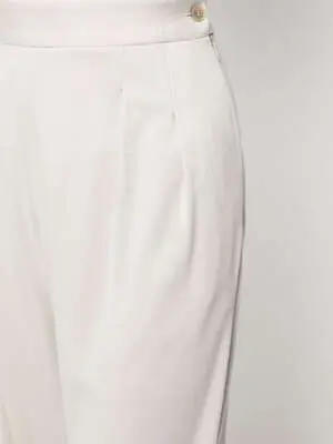 Fabiana Filippi Pleated Wool Trousers - Neutrals