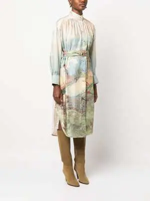 Zimmermann Luminosity Painterly-print Lace Dress