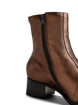 Dsquared2 Metallic-effect Leather Boots