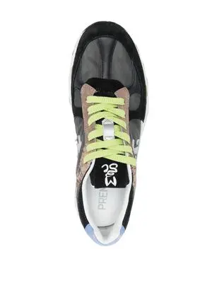 Premiata Mase Logo-patch Sneakers - Black