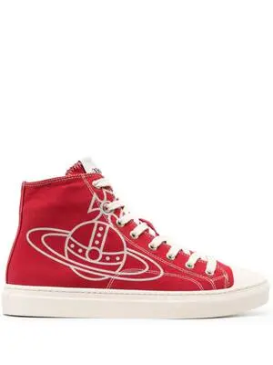 VIVIENNE WESTWOOD Plimsoll High-top Sneakers - Red