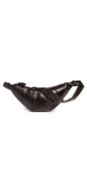LEMAIRE Medium Croissant Bag - Dark Chocolate