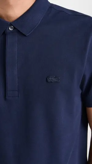 Lacoste Stretch Cotton Paris Polo - Navy Blue