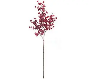 MELROSE Burgundy Eucalyptus Leaf Spray - One-color