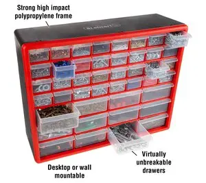 STALWART 44-drawer Storage Cabinet-plastic Orga Nizer