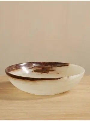 Jia Jia Onyx Bowl - White
