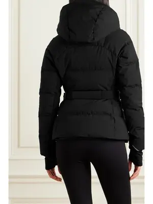 Moncler Guyane Hooded Down Jacket - Black