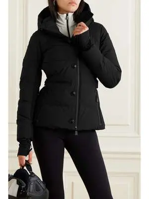 Moncler Guyane Hooded Down Jacket - Black