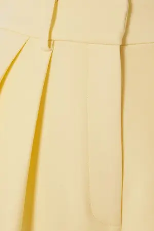 Brandon Maxwell The Holland Wool-blend Crepe Wide-leg Pants