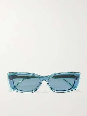 Dior Diorhighlight S2i Rectangle-frame Sunglasses - Blue