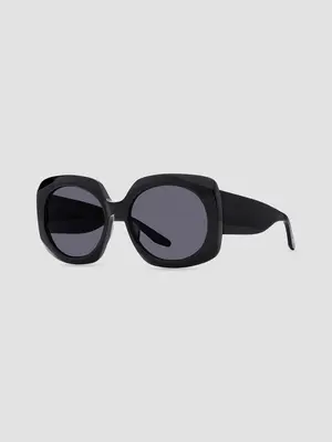 Barton Perreira X Sarah Hoover Delia 57mm Hexagonal Sunglasses