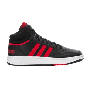 Adidas Hoops 3.0 Mid Top Sneakers - Black