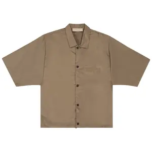 Fear Of God Short-sleeve Nylon Shirt 'wood - Brown