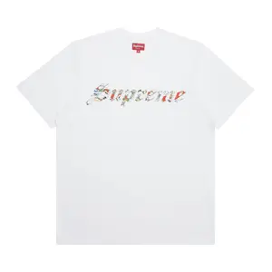 Supreme Floral Appliqué Short-sleeve Top