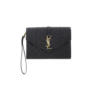 Saint Laurent Envelope Textured Clutches